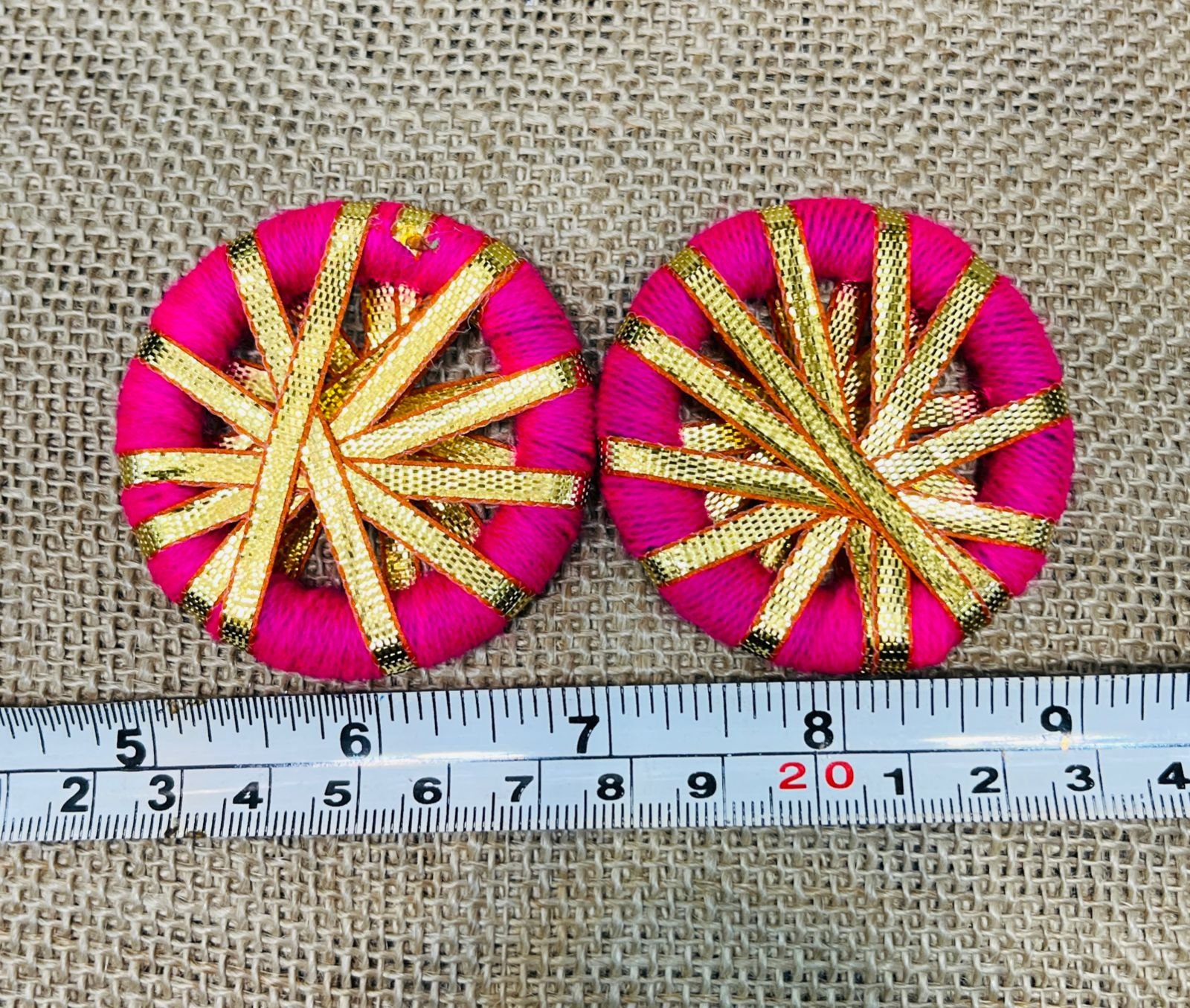 Gota Chakra Pink - 2 Inch - Aisha Tradiing