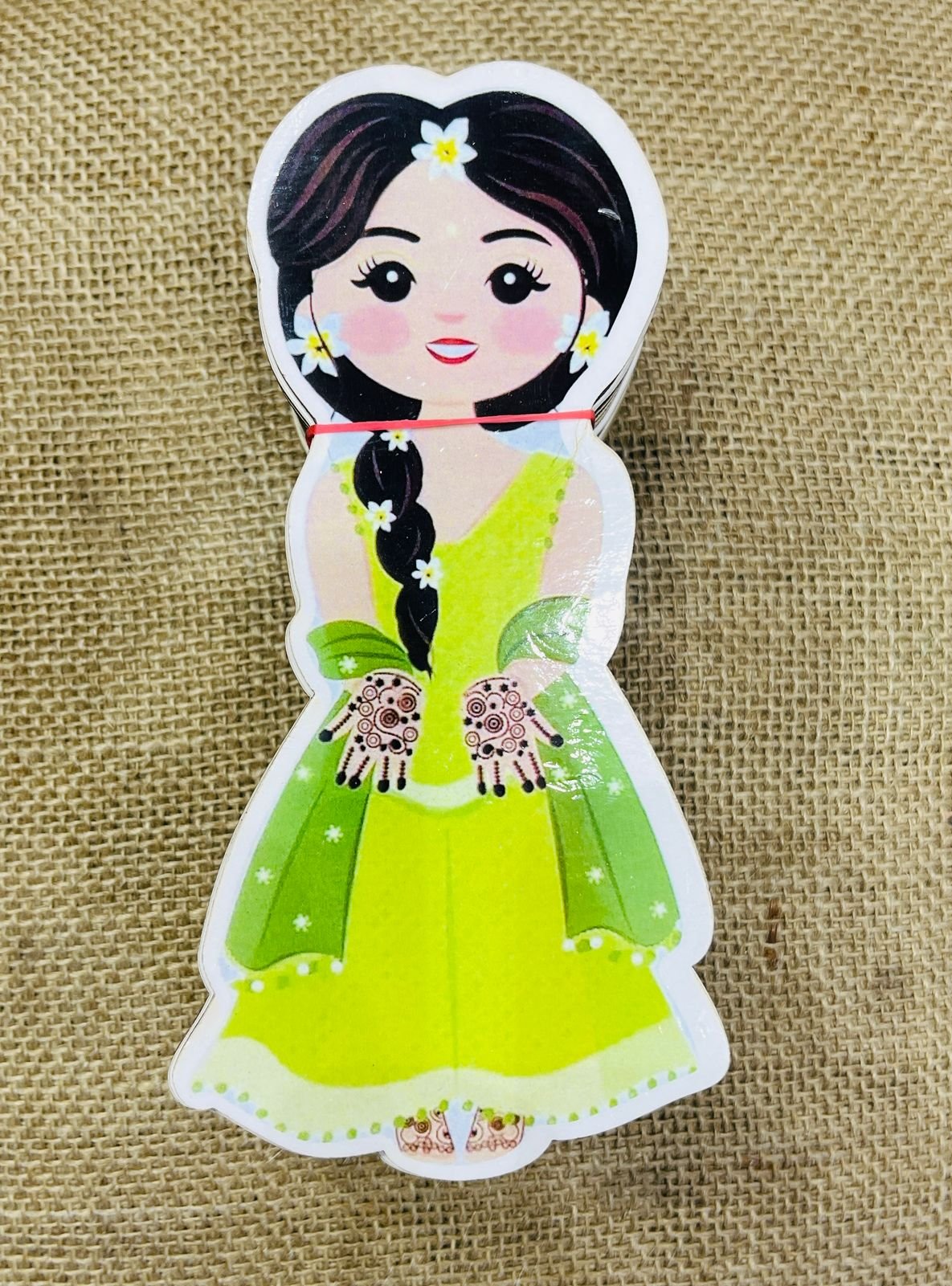 Girl design Mdf Cutout for Mehandi Platter - Aisha Tradiing